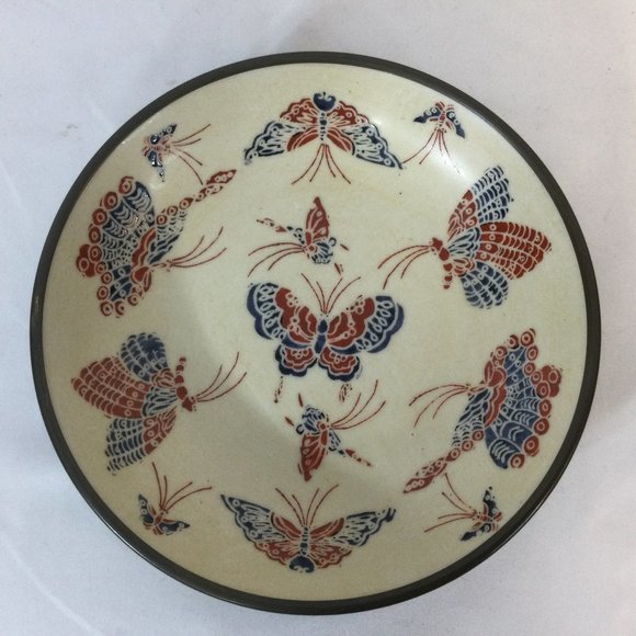 MHH | Accents | Japanese Porcelain Plate Mhh Butterflies Hand Painted ...